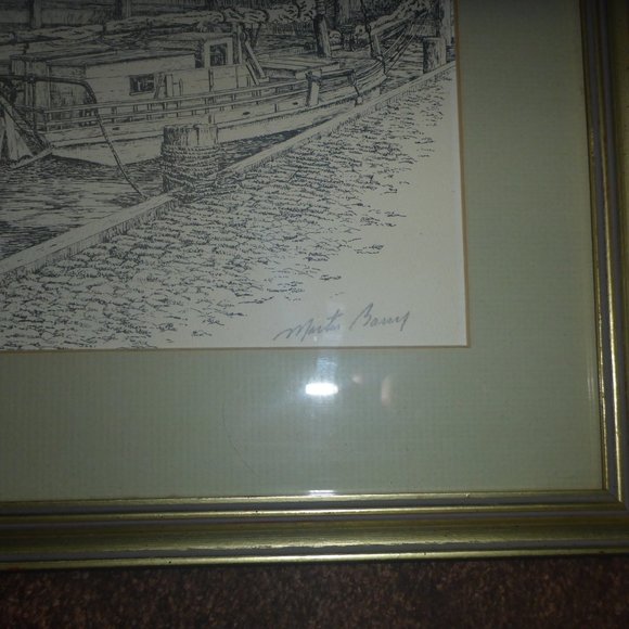 Vintage | Art | Vintage Framed Fells Point Art Print | Poshmark